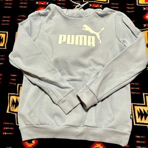 Puma | Tops | Light Blue Puma Hoodie | Poshmark